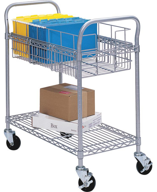 Safco Wire Mail Cart - Contemporary - Pantry And Cabinet Organizers ...