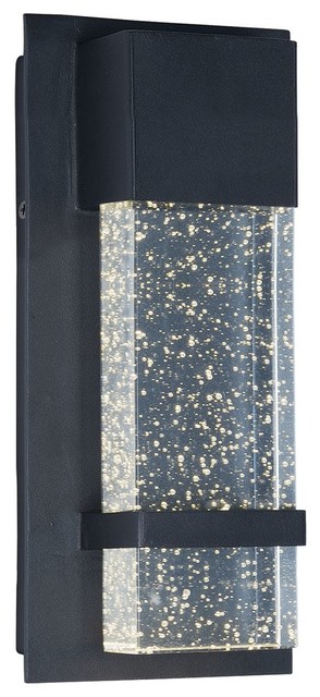 Cascade LED Outdoor Wall, Black - Transitional - Outdoor Wall Lights ...