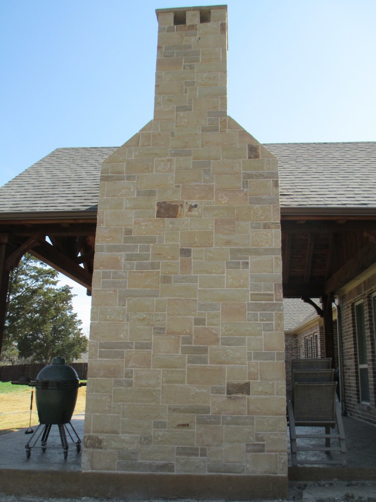 Hardscape Flagstone Brick - Dallas - by Texas Best Fence & Patio | Houzz