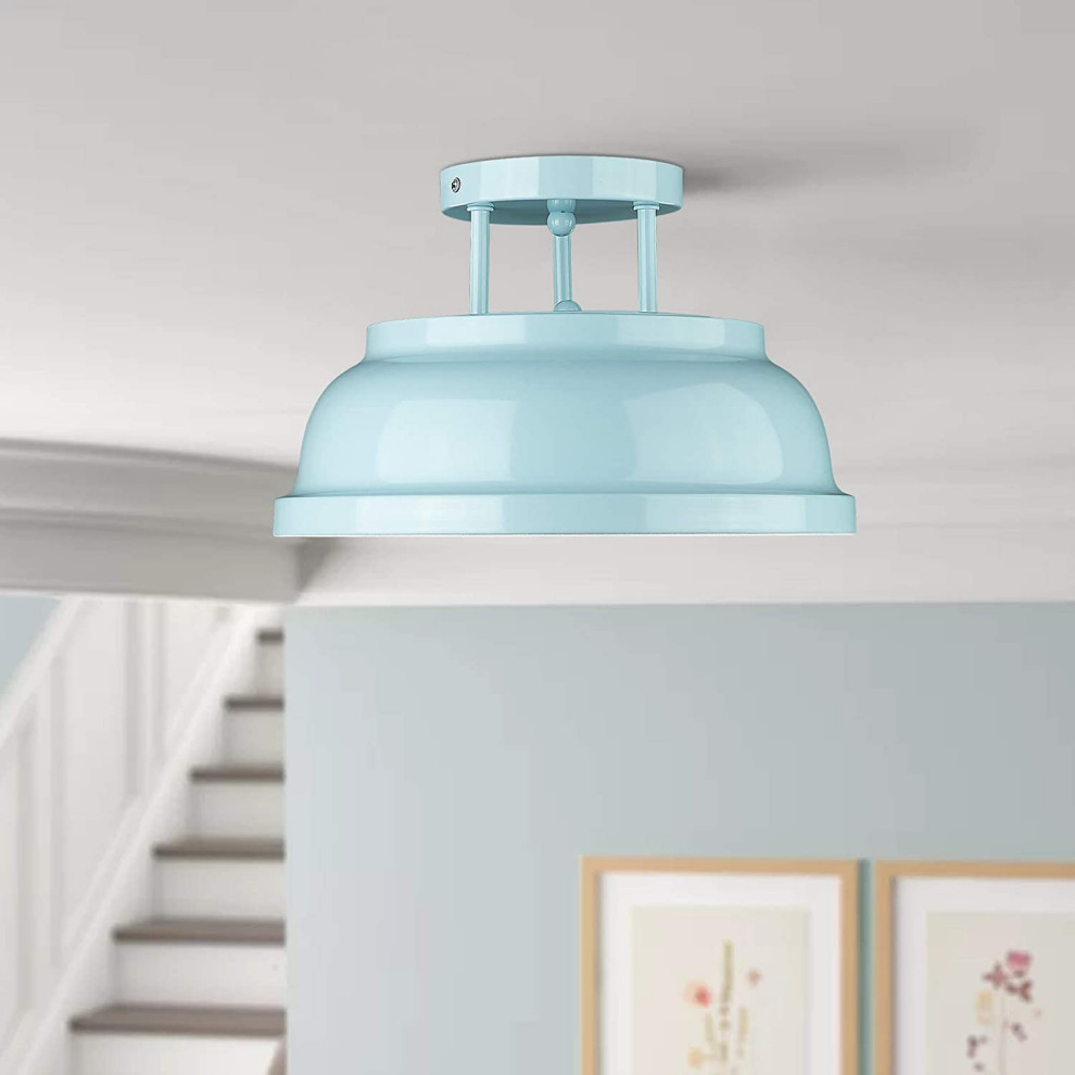 2 light blue ceiling light fixture Modern Semi Flush Ceiling Light ...