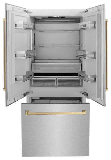 Refrigerator With Internal Water and Ice Dispenser, Durasnow RBIVZ-SN ...