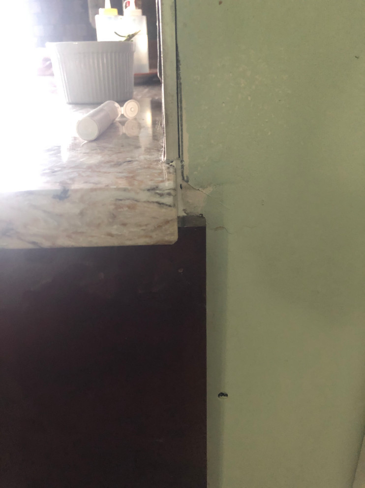 Quartz countertop too short