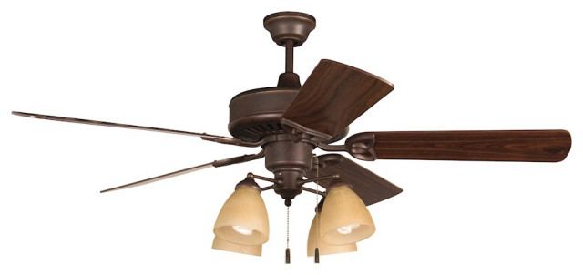 Craftmade 52" American Tradition Ceiling Fan Kit, Oiled Bronze ...