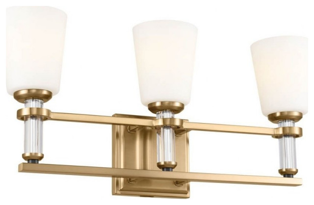 3 Light Bath Bracket In Traditional Style-11.5 Inches Tall and 23.75 ...