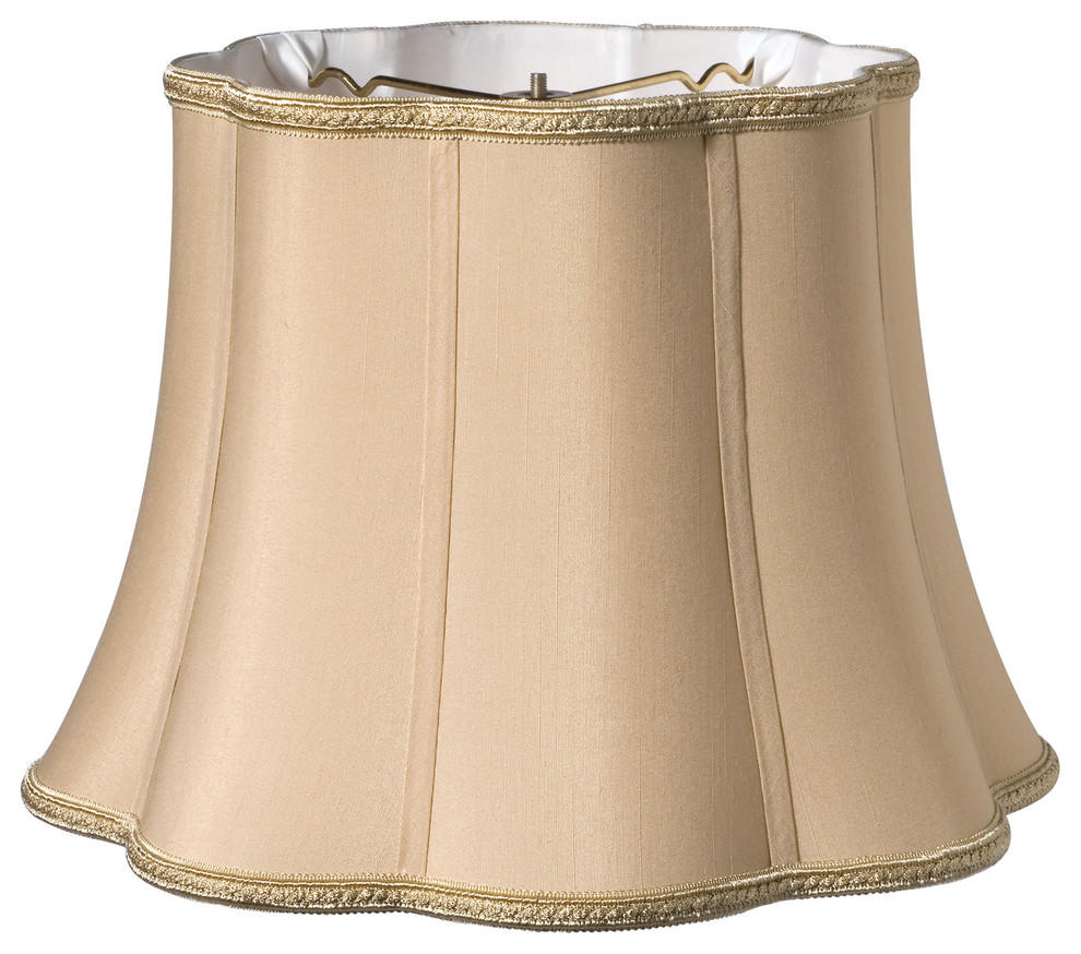 Slant Melon Out Scallop Softback Lampshade With Washer Fitter, Vintage ...