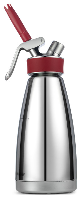 iSi Thermo Whip Plus Polished Stainless Steel Cream Whipper, 1 Pint ...