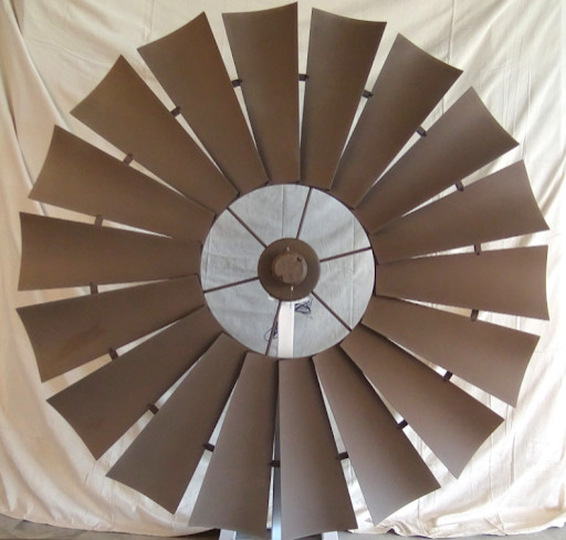 Mesquite Wood Vein Windmill Ceiling Fan, The American Fan, 96 ...