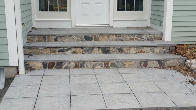 Faux Flagstone Paver Steps - Country - New York - by A Best Home ...
