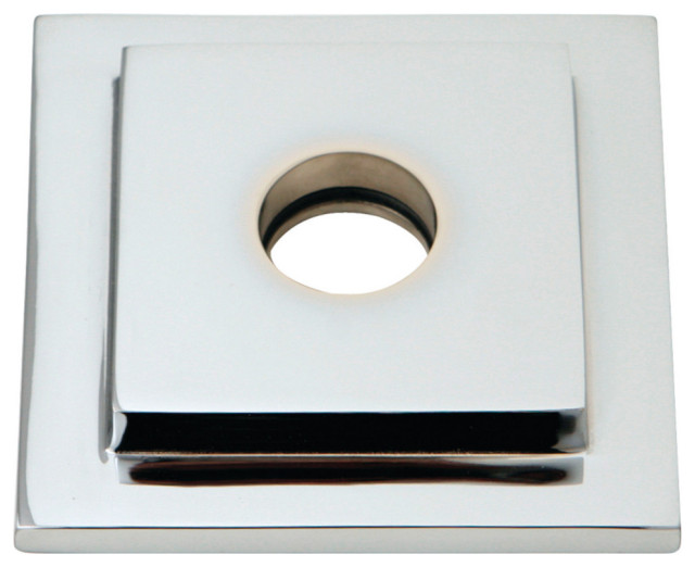 FLSQUARE1 Heavy Duty Square Solid Cast Brass Shower Flange, Polished ...