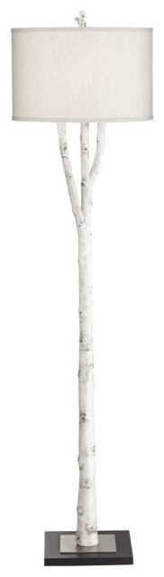 Pacific Coast Lighting White Forest Lodge and Rustic 1-Light 150W Floor ...