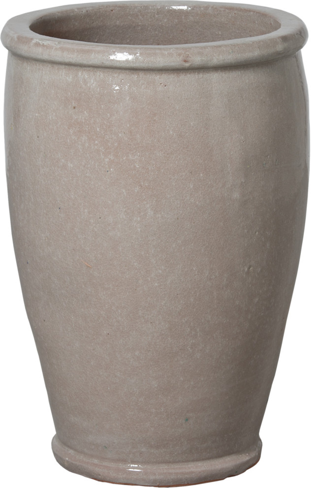 Round Lipped Planter, Small - Transitional - Indoor Pots And Planters ...