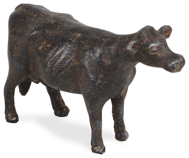 Cast Iron Decorative Cow - Farmhouse - Decorative Objects And Figurines ...