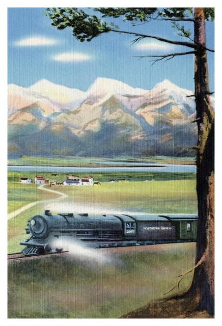 "Northern Pacific Scenic Route" Digital Paper Print by Retrotravel, 14 ...