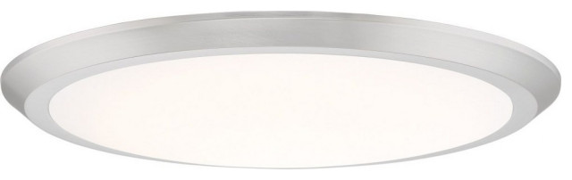 20 Inch 30W 1 LED Flush Mount-Brushed Nickel Finish - Ceiling - Flush ...