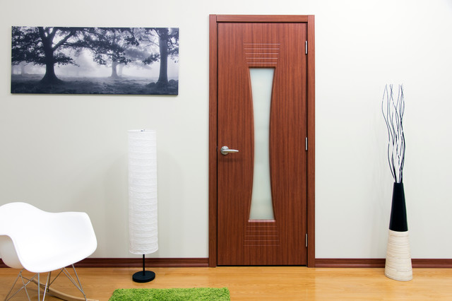 Nova Modern Interior doors by Brooklyn doors inc M61 Sapele - Modern ...
