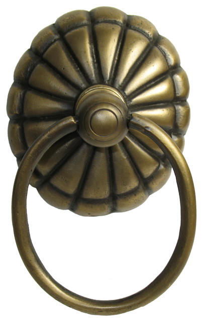 Ring Pull With Oval Melon Backplate - Traditional - Cabinet And Drawer ...