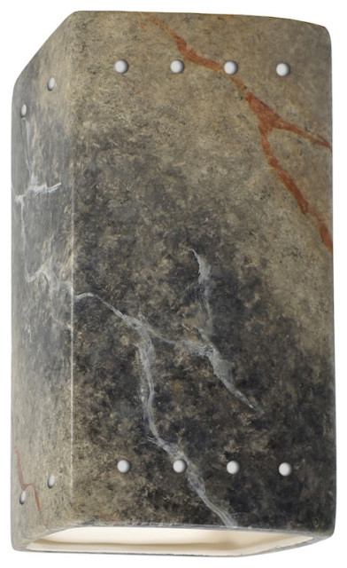 Justice Ambiance 1-Light 5" Sconce, Closed Top/LED, Slate ...