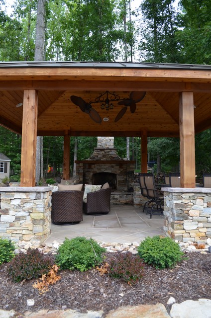 Rustic Pool Pavilion Designs