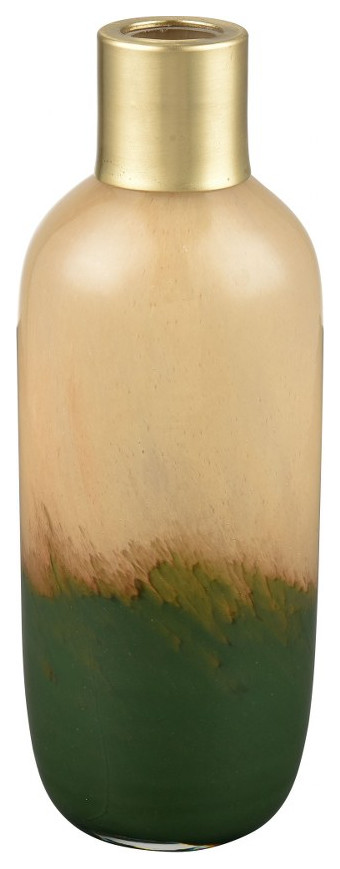 Medium Vase, Transitional Style, 7"Hx3.75"W Light - Contemporary ...