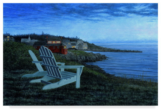 "Night Watch" by John Morrow, Canvas Art, 22"x32" - Beach Style ...