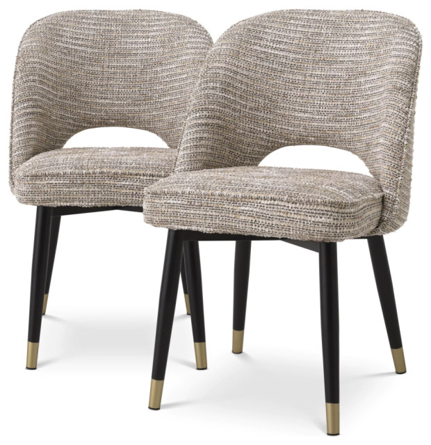 Cut-Out Dining Chair Set (2) | Eichholtz Cliff - Midcentury - Dining ...