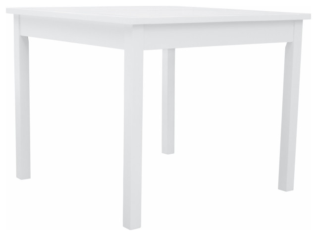 White Stacking Table - Transitional - Outdoor Dining Tables - by ...