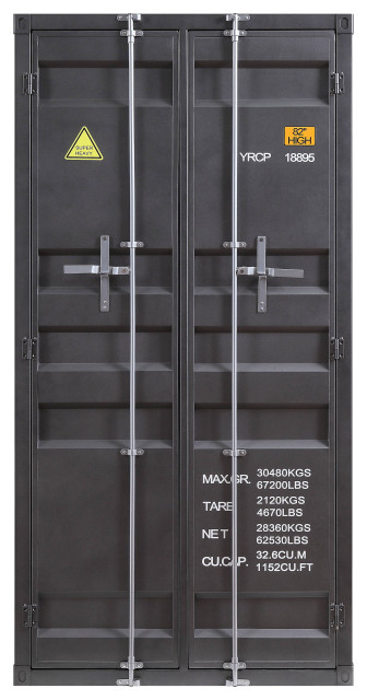 ACME Cargo Wardrobe, Double Door, Gunmetal - Industrial - Armoires And ...