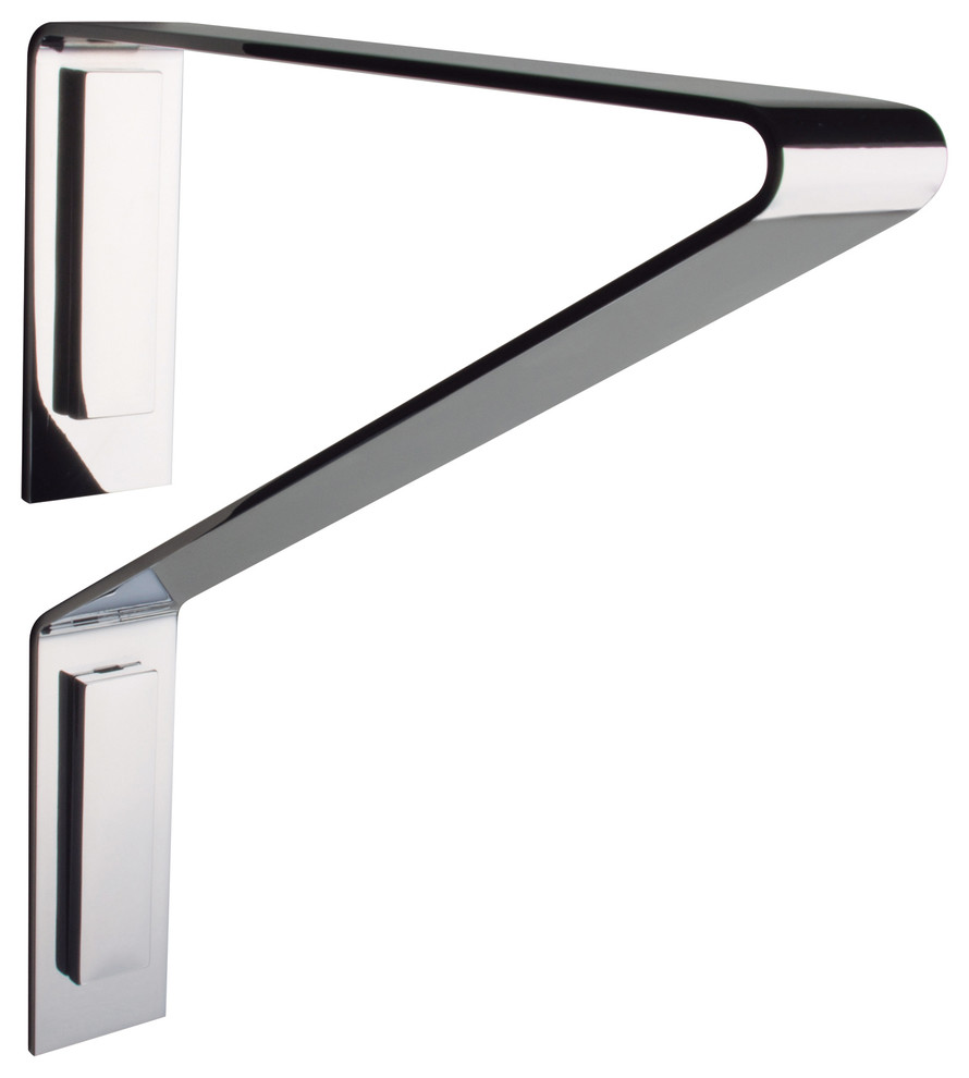 Mao Francesa Paper Shelf Support, Polished Chrome - Contemporary ...