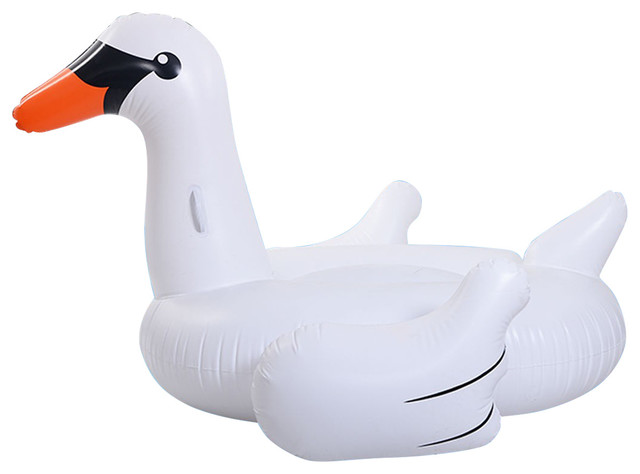 Inflatable Leisure Giant Rid Able Float Swan - Contemporary - Pool Toys ...