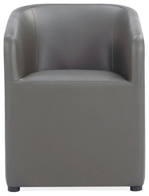 Anna Faux Leather Dining Armchair, Single - Contemporary - Dining ...