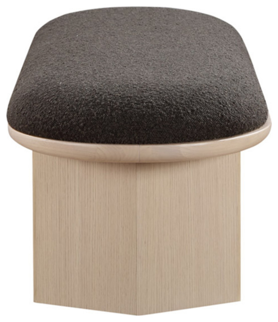 Wilshire Boucle Fabric Upholstered Bench - Transitional - Upholstered ...