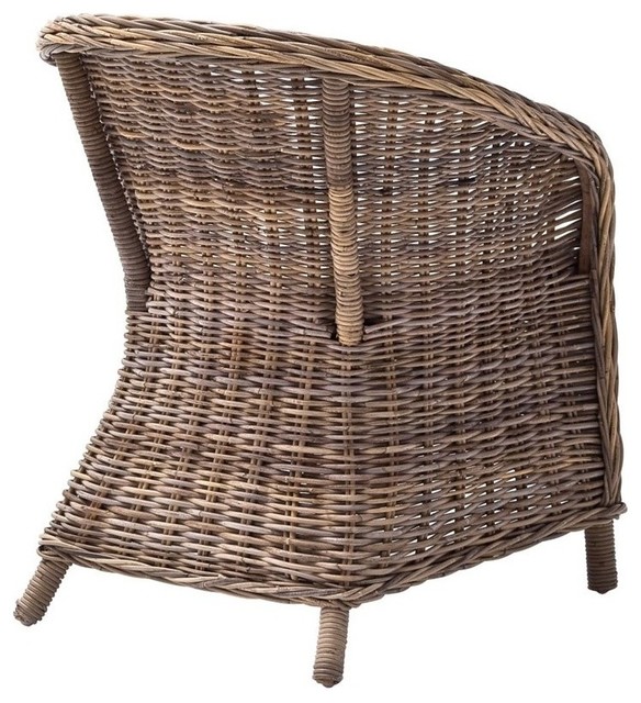 Wickerworks Bonsun Wickerworks Dining Chair With Cushion, Set of 2 ...