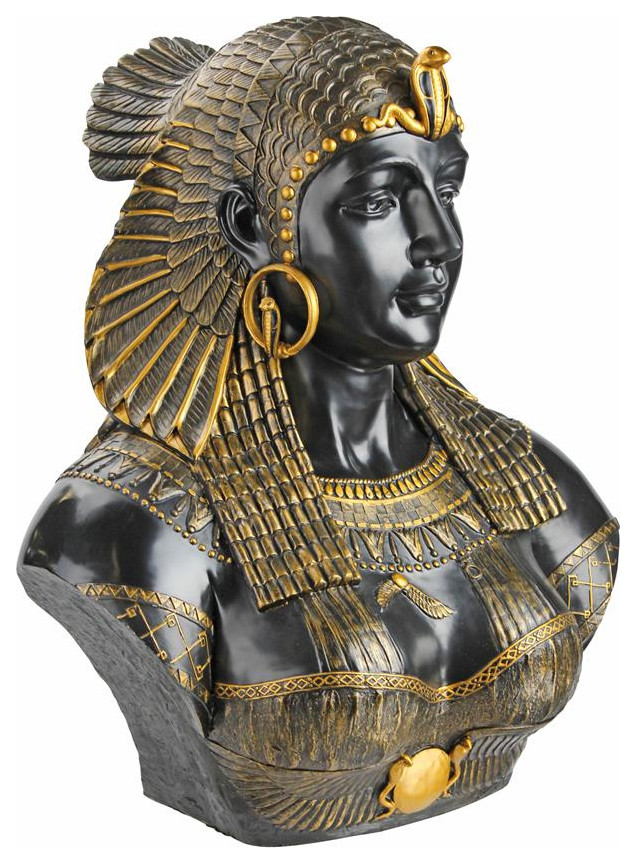 Design Toscano Neoclassical Cleopatra Bust - Mediterranean - Decorative ...