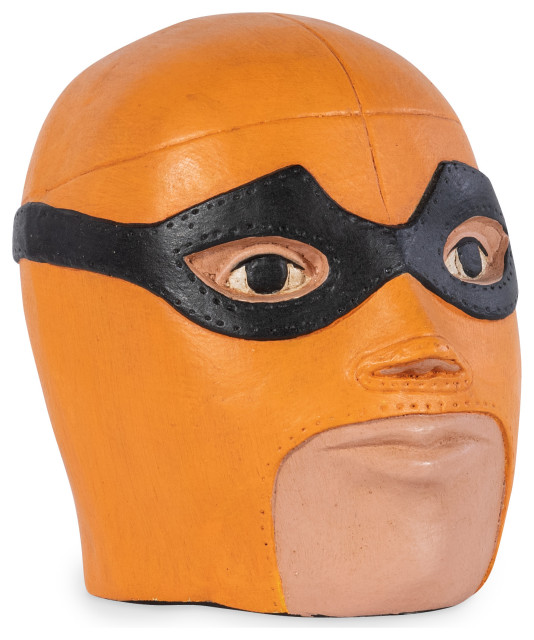 El Solitario Wrestler Head Coin Bank - Contemporary - Decorative ...