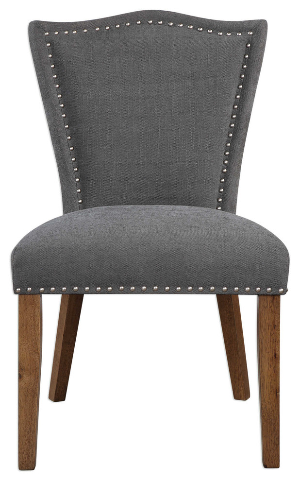 Uttermost Ruhls Gray Armless Chair - Transitional - Dining Chairs - by ...