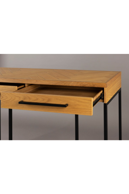 Vintage Herringbone Pattern Console Table | Dutchbone Class - Contemporary - Entertainment ...