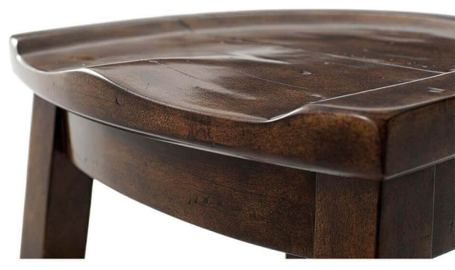 Rustic English Bar Stool - Transitional - Bar Stools And Counter Stools ...
