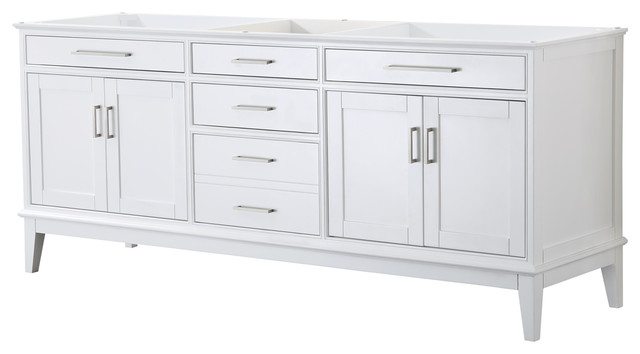 80 Inch Double Bathroom Vanity - Transitional - Bathroom Vanities And ...