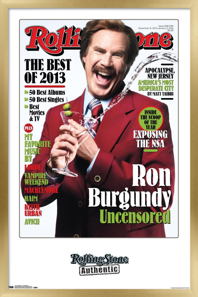 Rolling Stone Magazine - Ron Burgundy 13 - Contemporary - Prints And ...