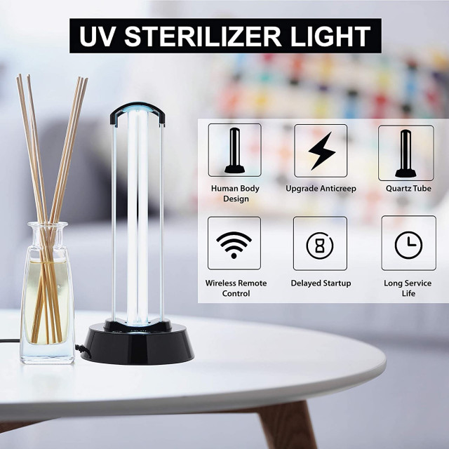 Smart UV Germicidal Disinfection Sterilization Lamp 40W With Remote ...