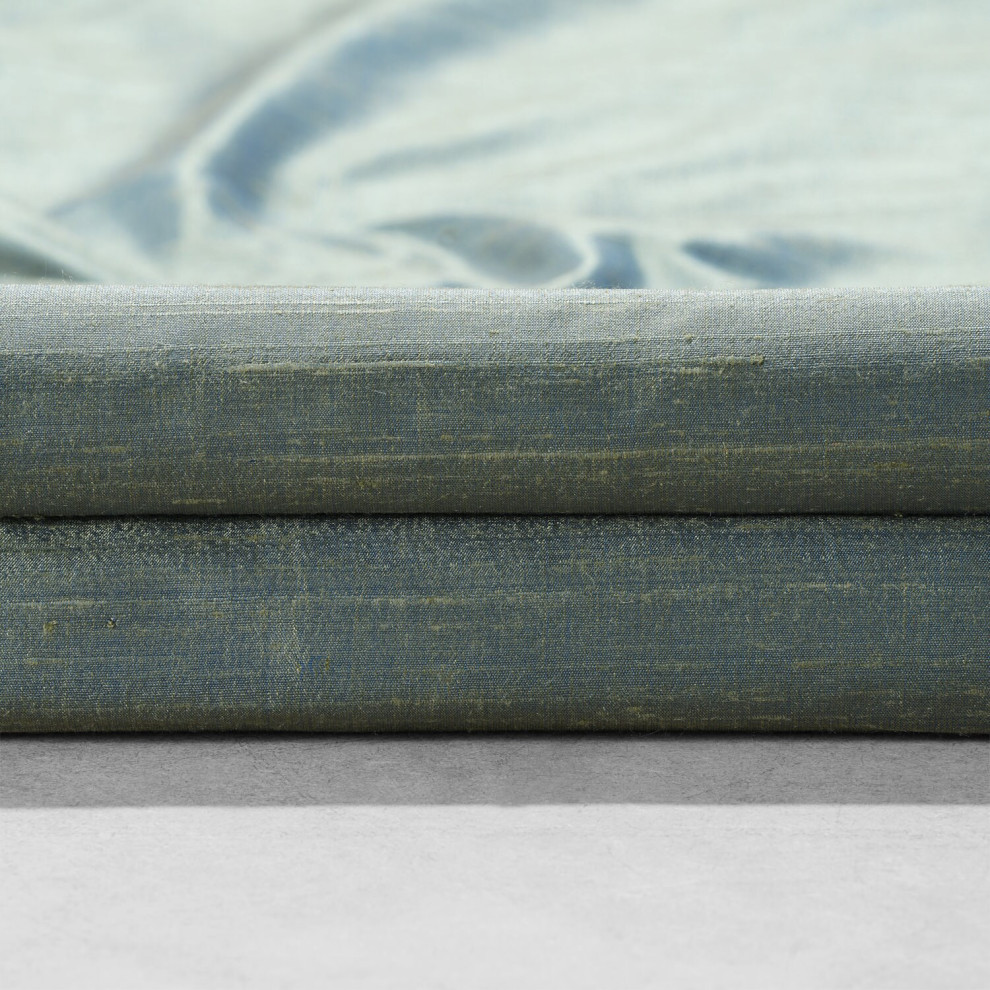 Sea Spray Textured Dupioni Silk Fabric Sample, 4Wx4L, 4W x 4L ...