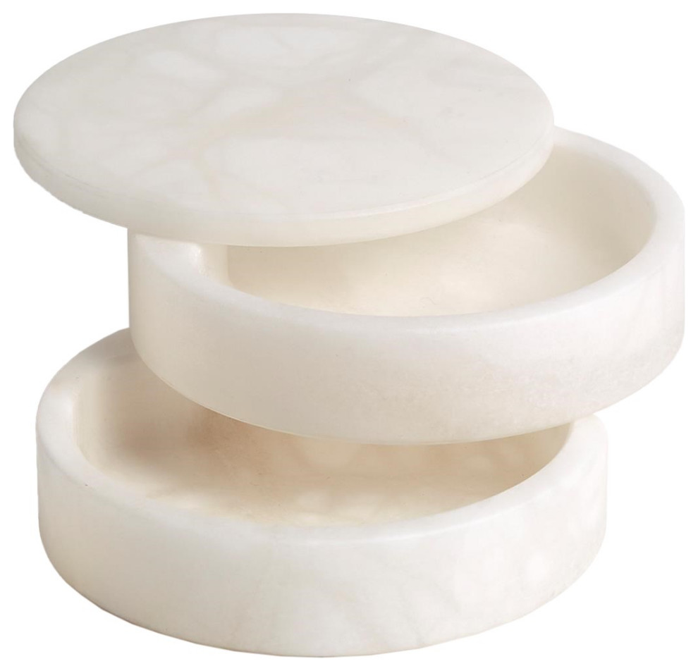 Alabaster Swivel Box - Transitional - Decorative Boxes - by GLOBAL ...