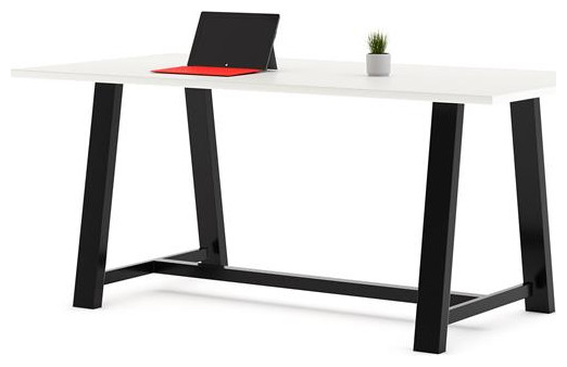 KFI Midtown 3 x 7 FT Conference Table - Designer White - Standard ...