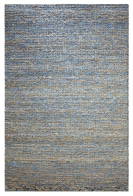 Uttermost Euston Natural-Blue 5x8 Rug, 5 X 8 - Contemporary - Area Rugs ...