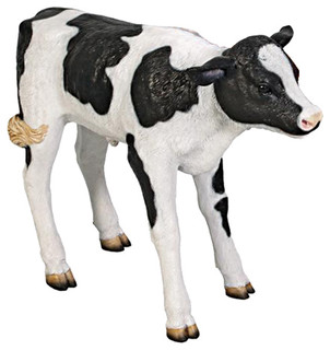 Buttercup Holstein Calf Statue - Farmhouse - Garden Statues And Yard ...