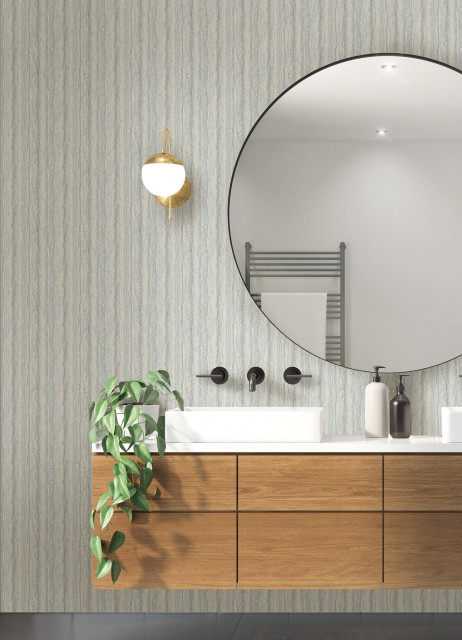 Hilton Aqua Marbled Paper Wallpaper, Swatch - Contemporary - Wallpaper ...