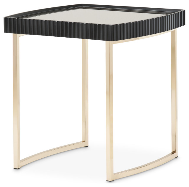 Lisbon Side Table, Silken Matte Black - Contemporary - Side Tables And ...