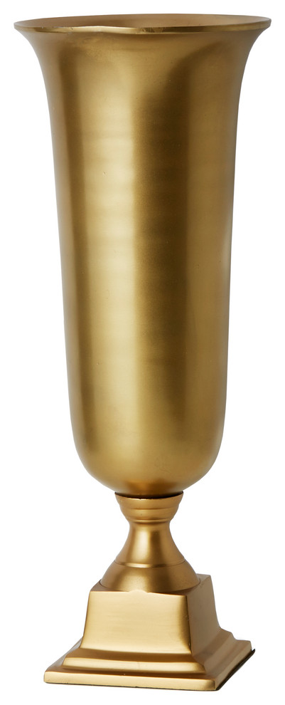 Large Gold Urn Vase - Traditional - Vases - by Serene Spaces Living | Houzz