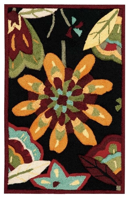 Fantasy Black Area Rug - Contemporary - Area Rugs - by Bison Commerce ...