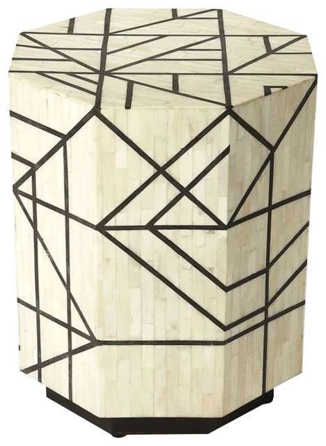 Bone Inlay Bunching Table, Multi-Color - Contemporary - Side Tables And ...